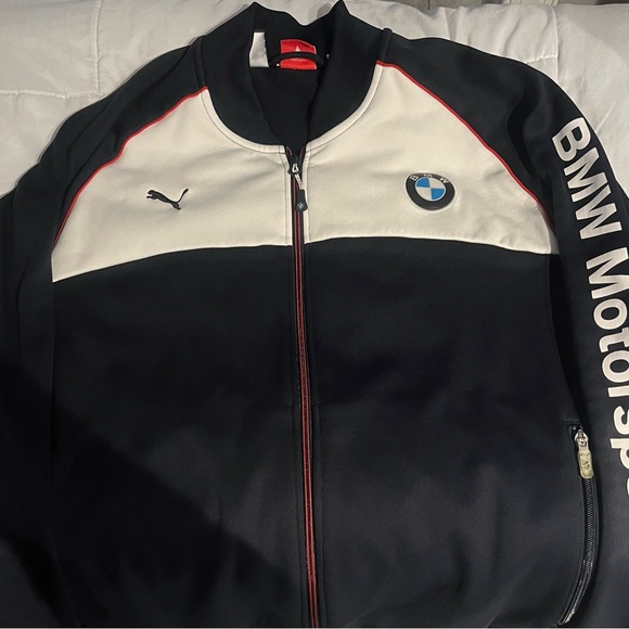 Puma | Jackets & Coats | Puma Blue And White Bmw Motorsport Jacket ...